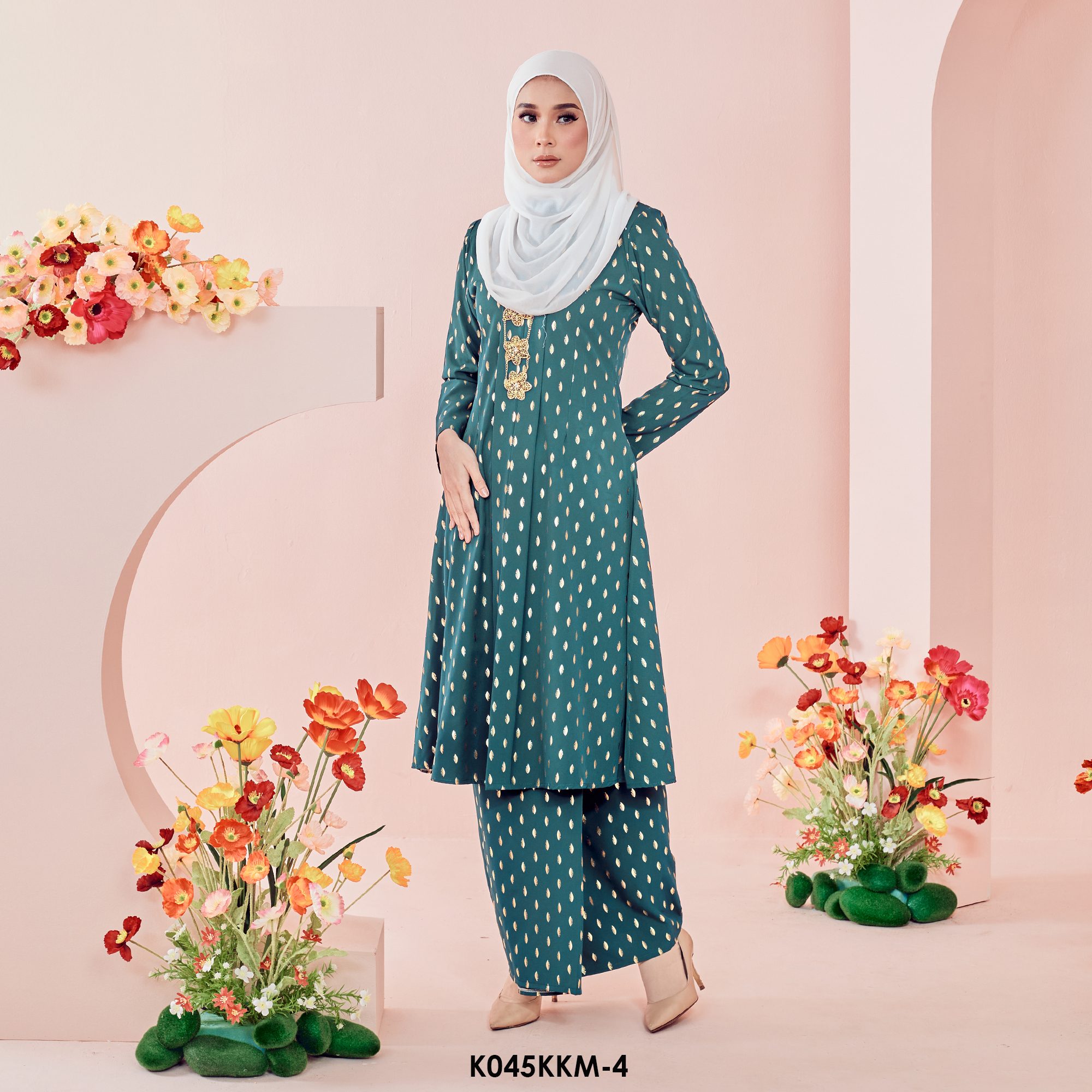 Kebarung Kalthom in Emerald Green (K045KKM-4) – Color Blast